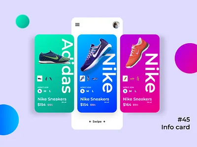 Mobile Card UI designs, themes, templates and downloadable graphic ...