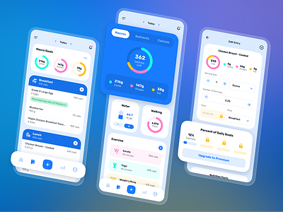 MyFitnessPal Redesign Concept by Kevin Bhagat for unfold on Dribbble