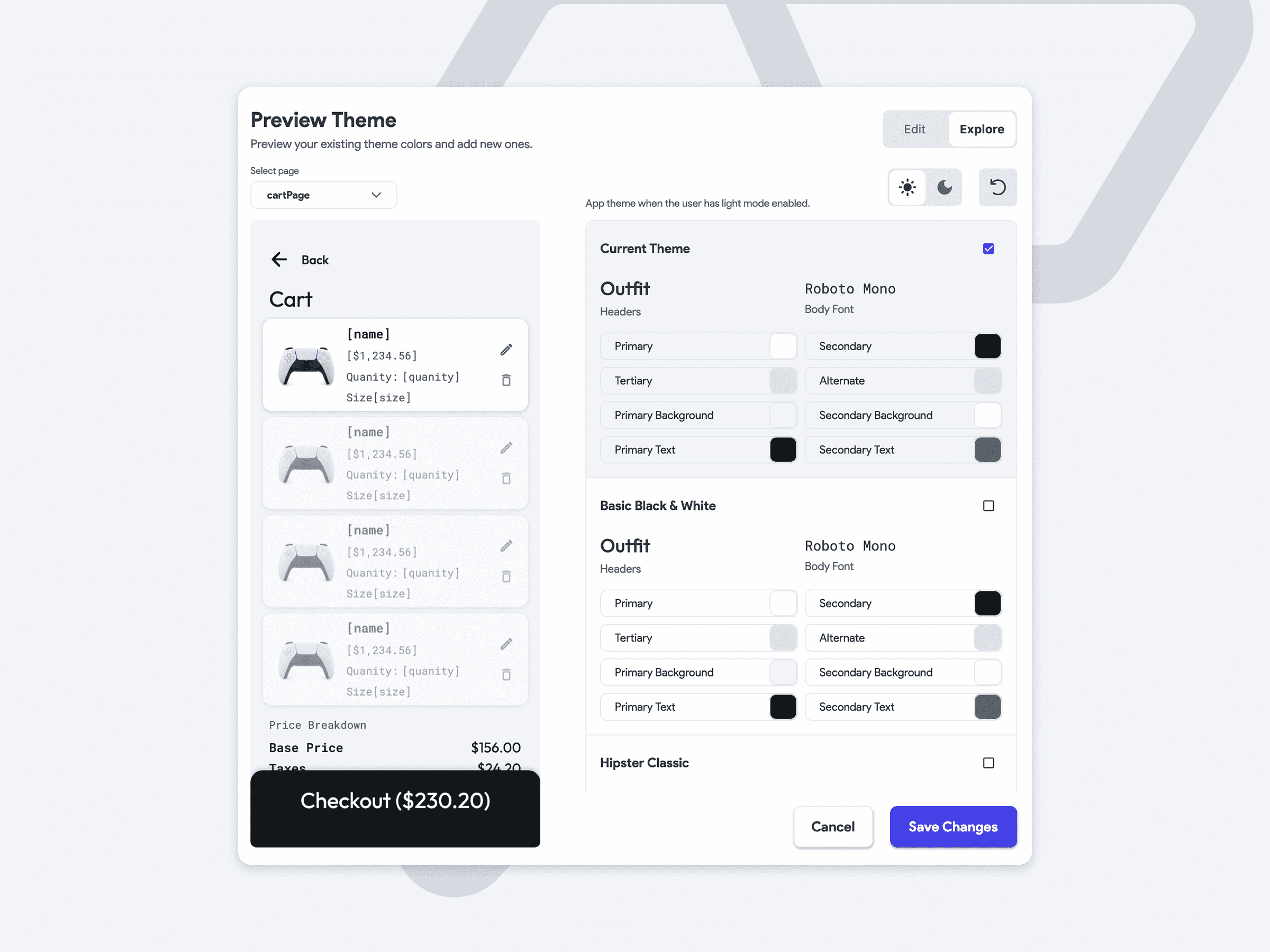 Theme Preview Flutterflow by Andrew Daniels on Dribbble