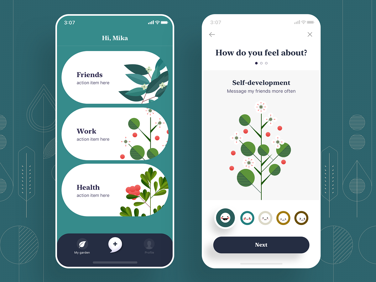 MindTree, Home Artwork tests by Mika on Dribbble