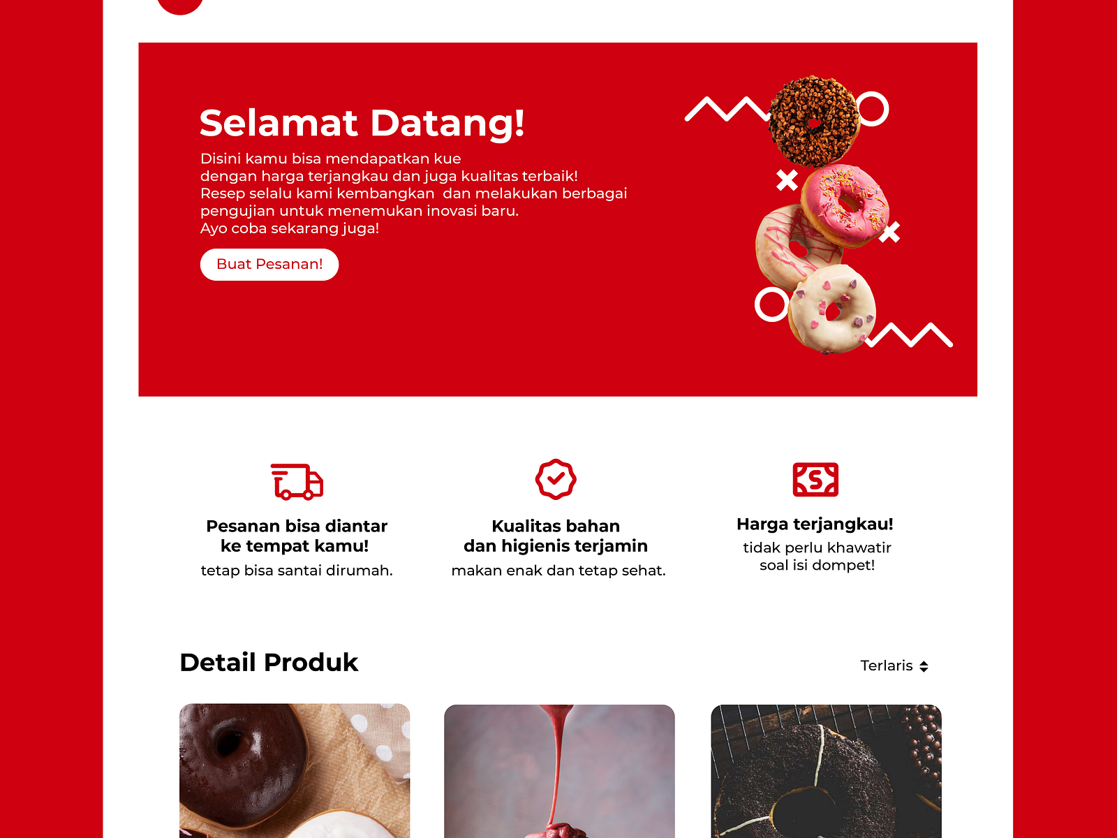 Cake Shop Web Design by Diim on Dribbble