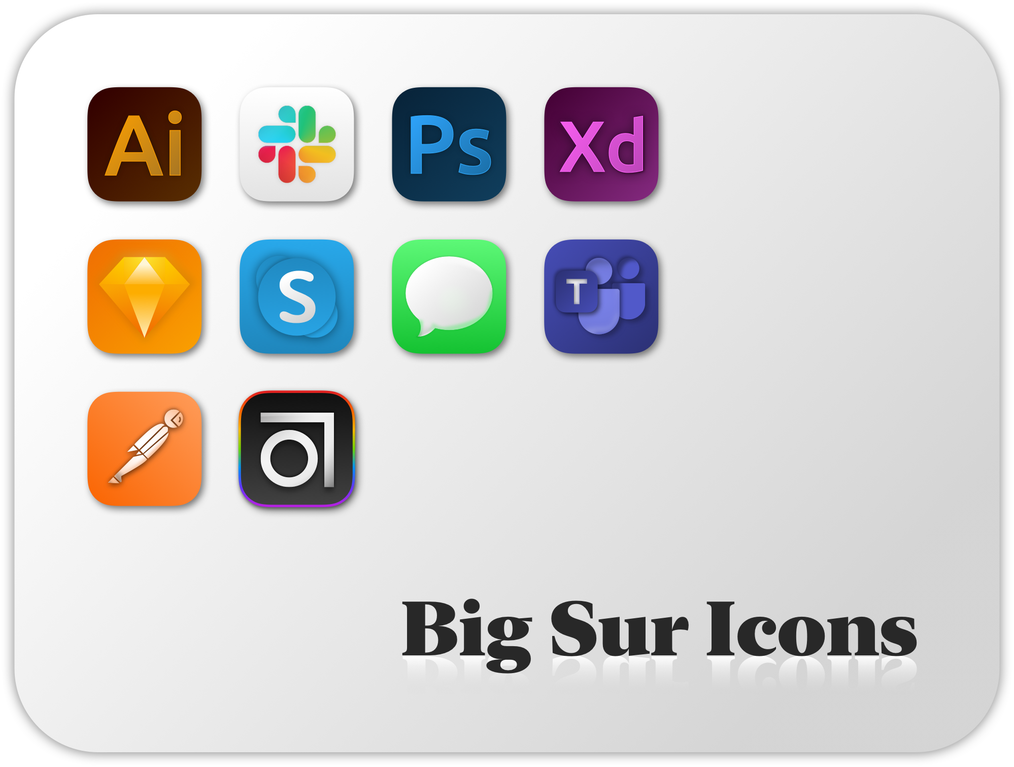 Big Sur Icons by Aleksander Djordjevic on Dribbble