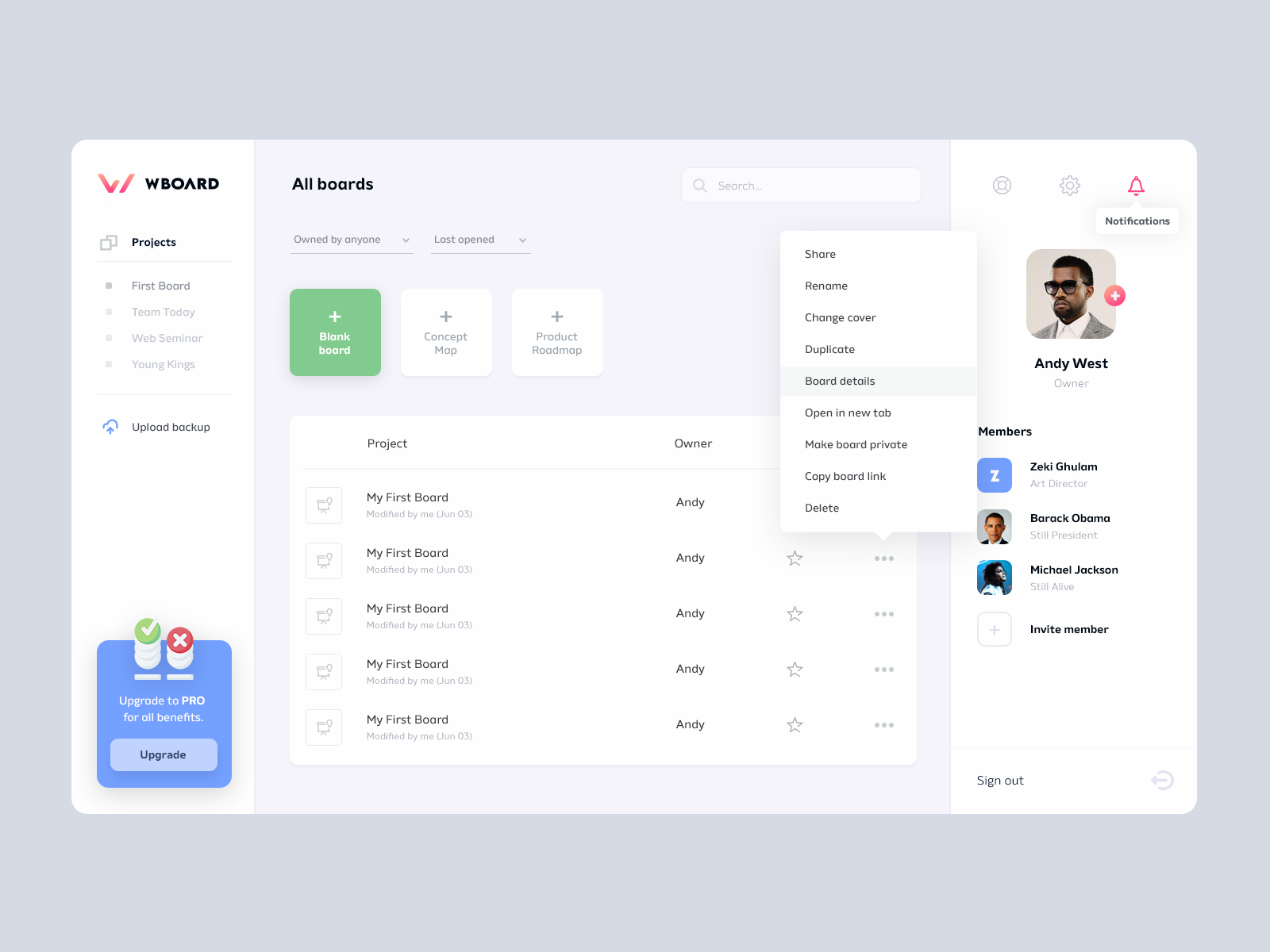 Dashboard List Style by Nabil on Dribbble