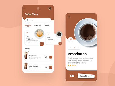Coffee Shop App designs, themes, templates and downloadable graphic ...