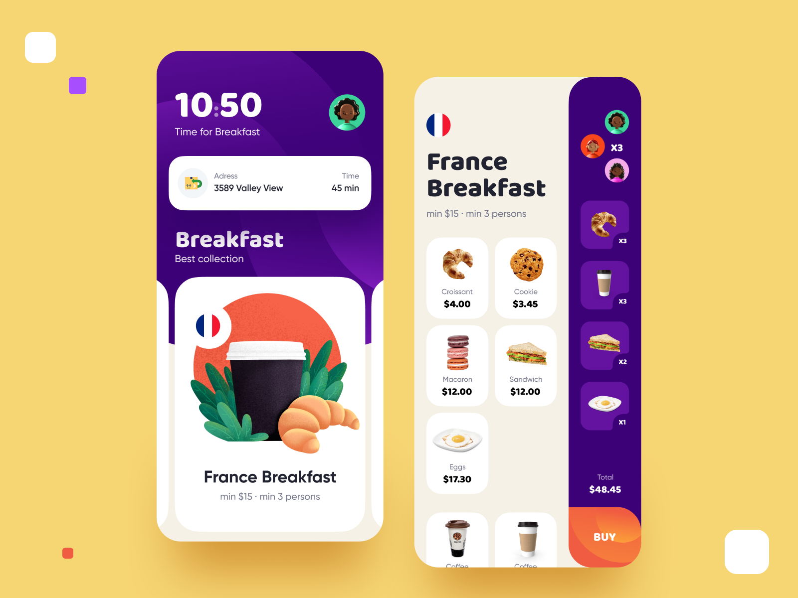Foodtime — Time to eat by R. Qule on Dribbble