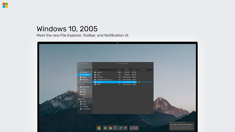 Windows 2005 by OverImplement on Dribbble