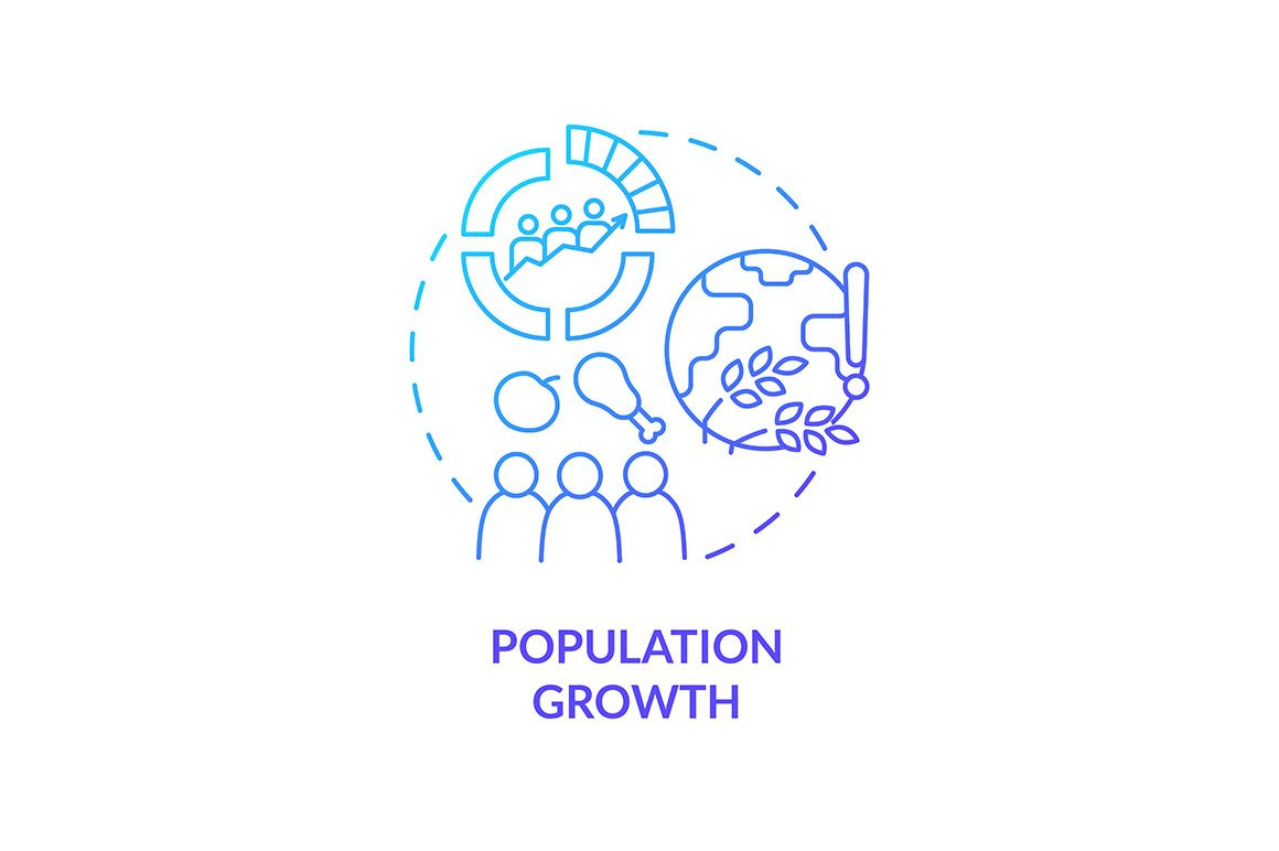 Population growth blue icon by bsd studio on Dribbble