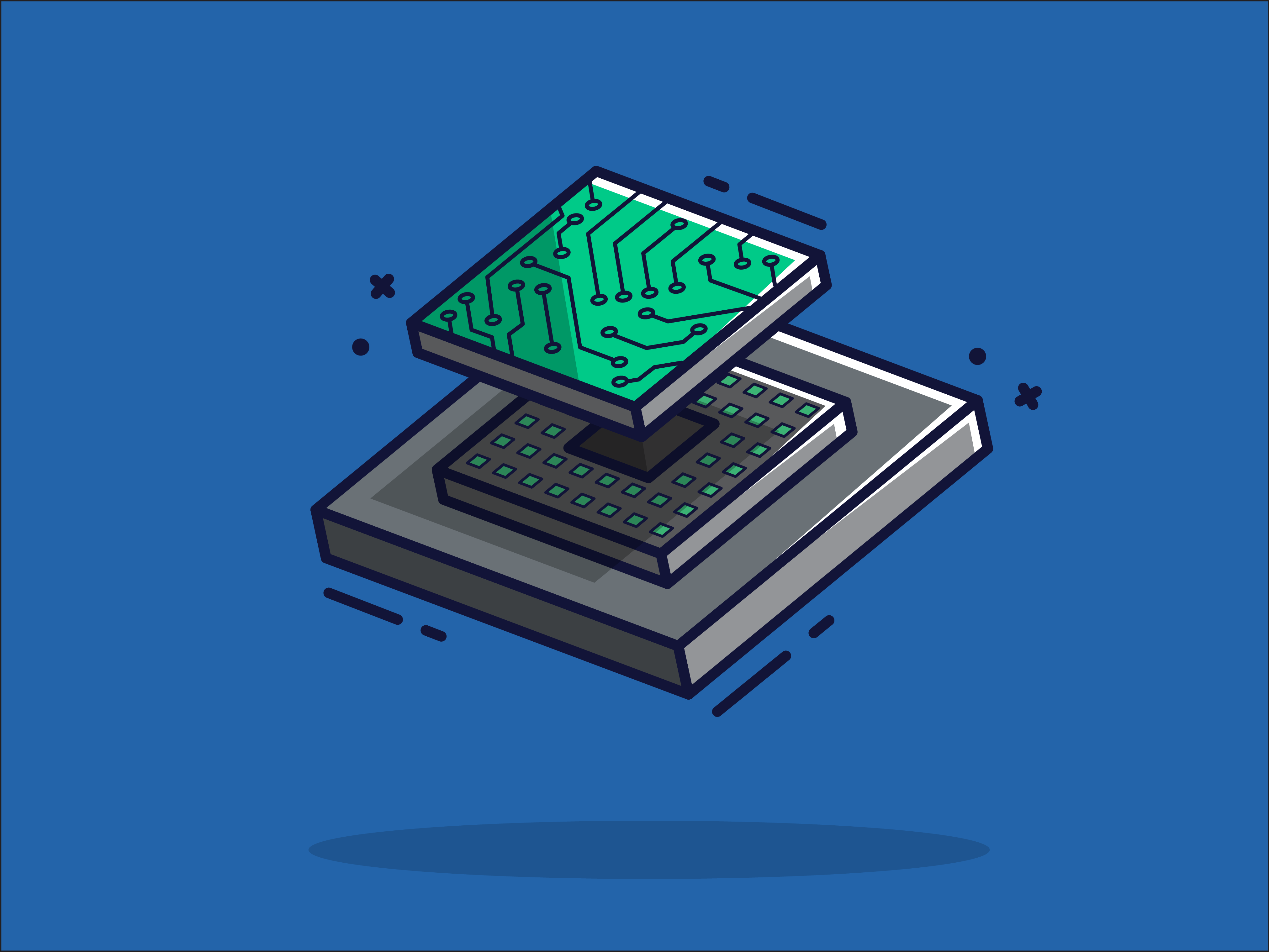 Technology Theme Flat Illustration by Atharva Jumde on Dribbble