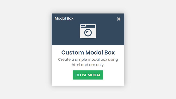 Custom Modal Box using HTML CSS & Javascript by CodingNepal on Dribbble