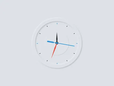 Neumorphism Clock designs, themes, templates and downloadable graphic ...