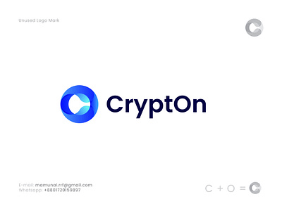 CryptOn - Abstract Crypto Currency Logo | Unused by Al Mamun | Logo ...