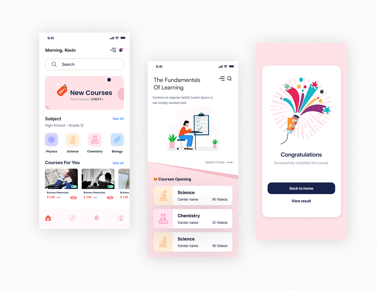 Learn More Educational App by Rahi on Dribbble