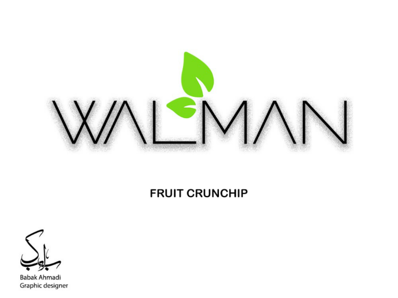 Walman logo Fruit crunchip by babak ahmadi on Dribbble