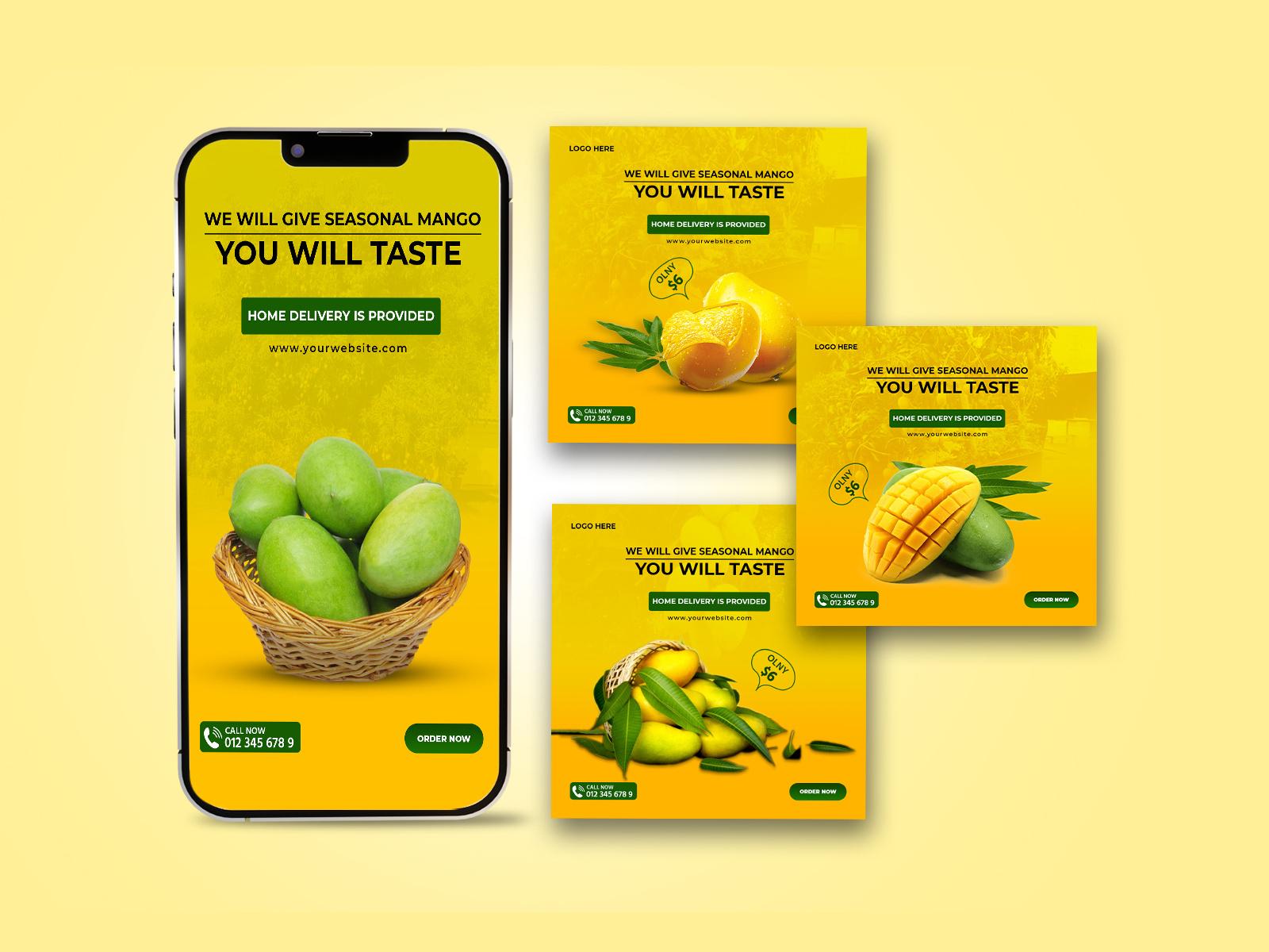 Mango Social Media Post Design by Md Sahed on Dribbble