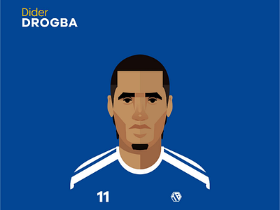 Drogba illustration by Bolarinwa Timi on Dribbble