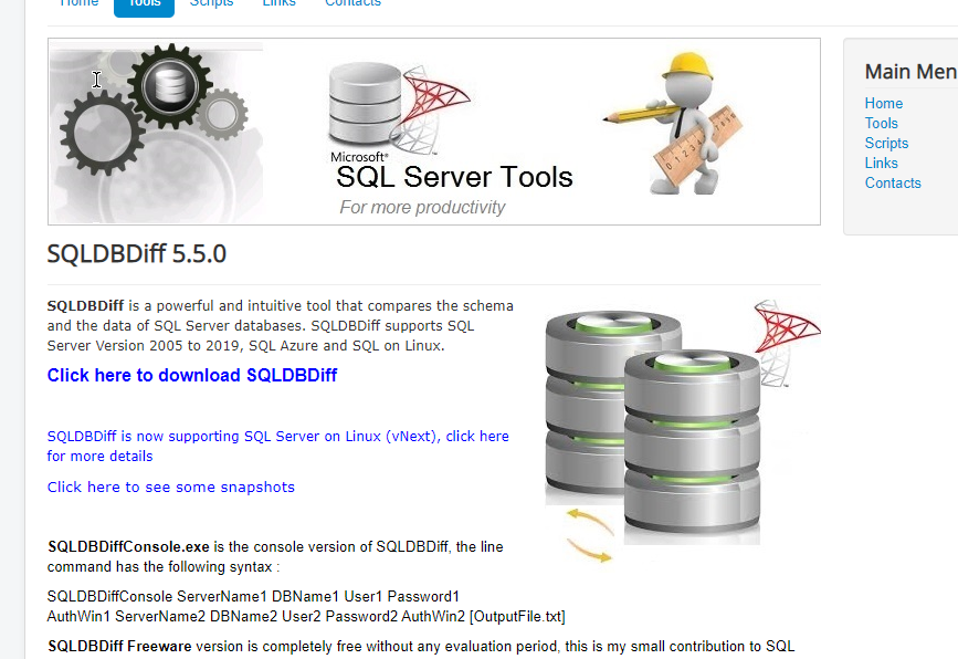 Sql schema free comparison tool by Abir on Dribbble