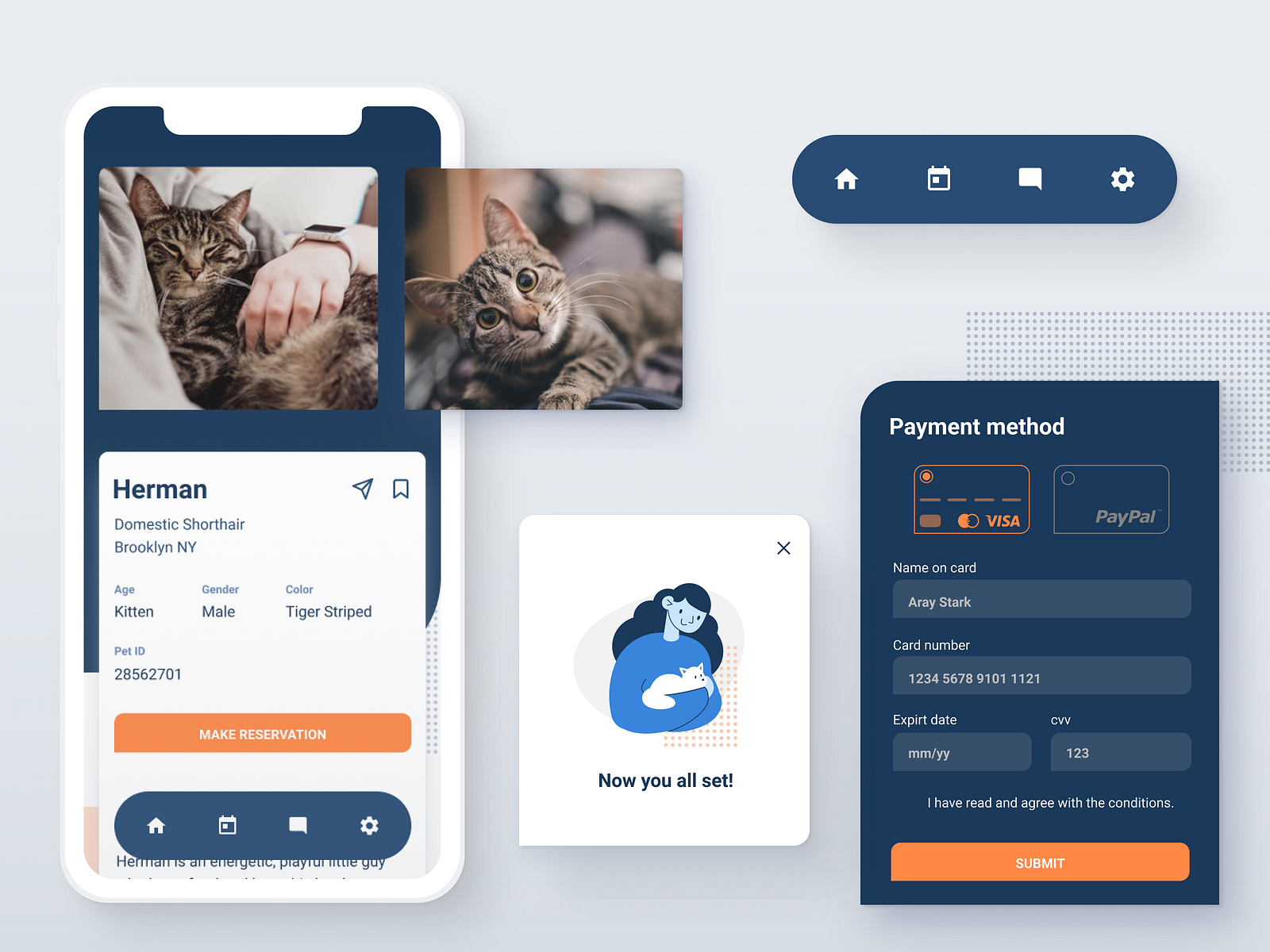 Pet Adoption Reservation by Andrea Yang_Yanez on Dribbble