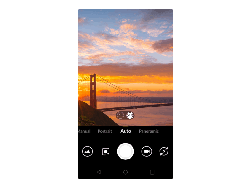 Android Camera Zoom bar by Alejandro Miralles on Dribbble