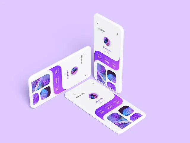 User Profile UI designs, themes, templates and downloadable graphic ...