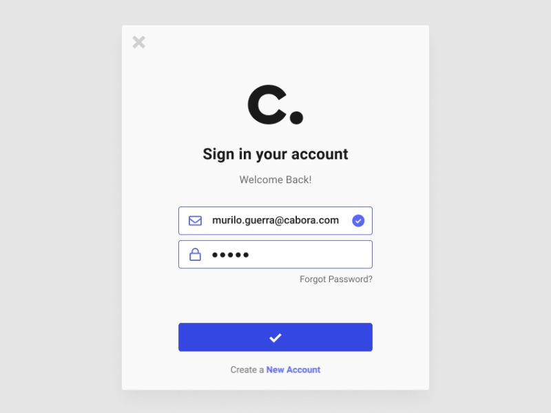 Login UI by Murilo Guerra on Dribbble