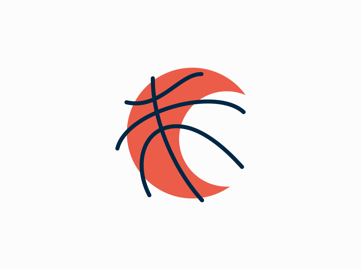 Basketball Moon by Lucian Radu on Dribbble