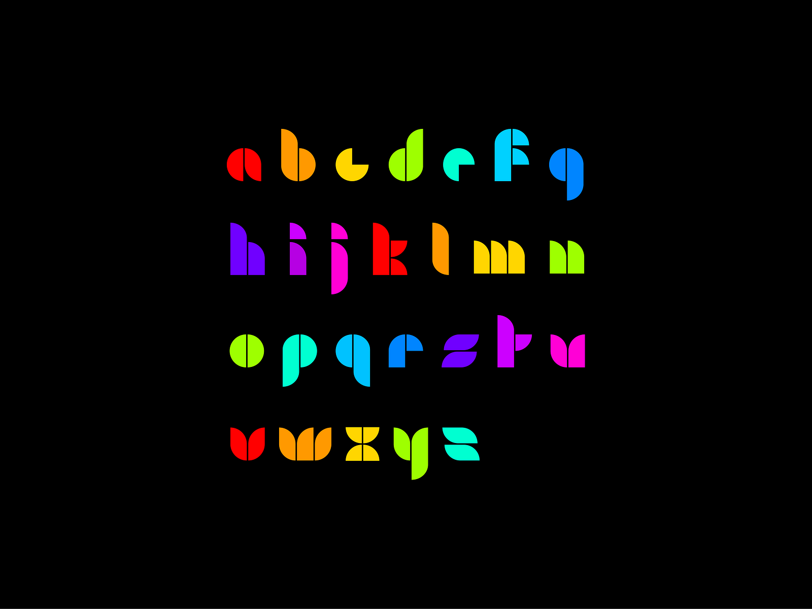 alphabet by Ian Hawkins on Dribbble