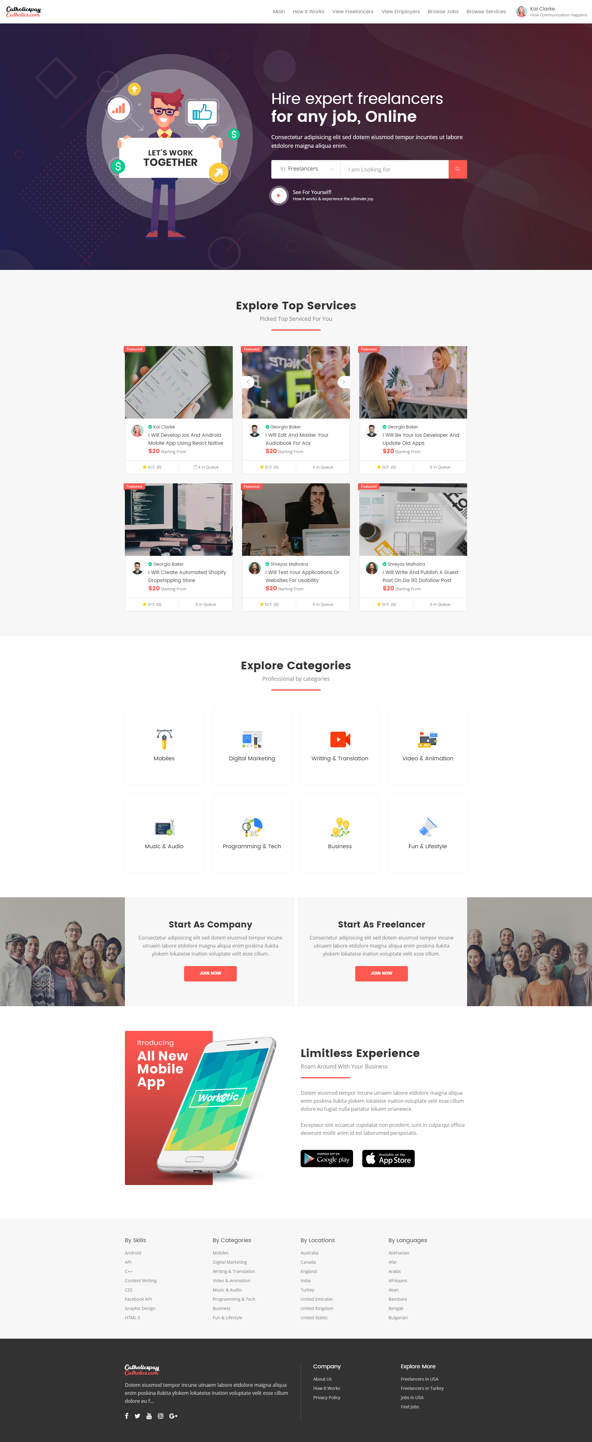 Worketic by godhani divyesh on Dribbble