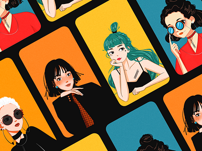 The girl collection💕 by 周末Sunday on Dribbble