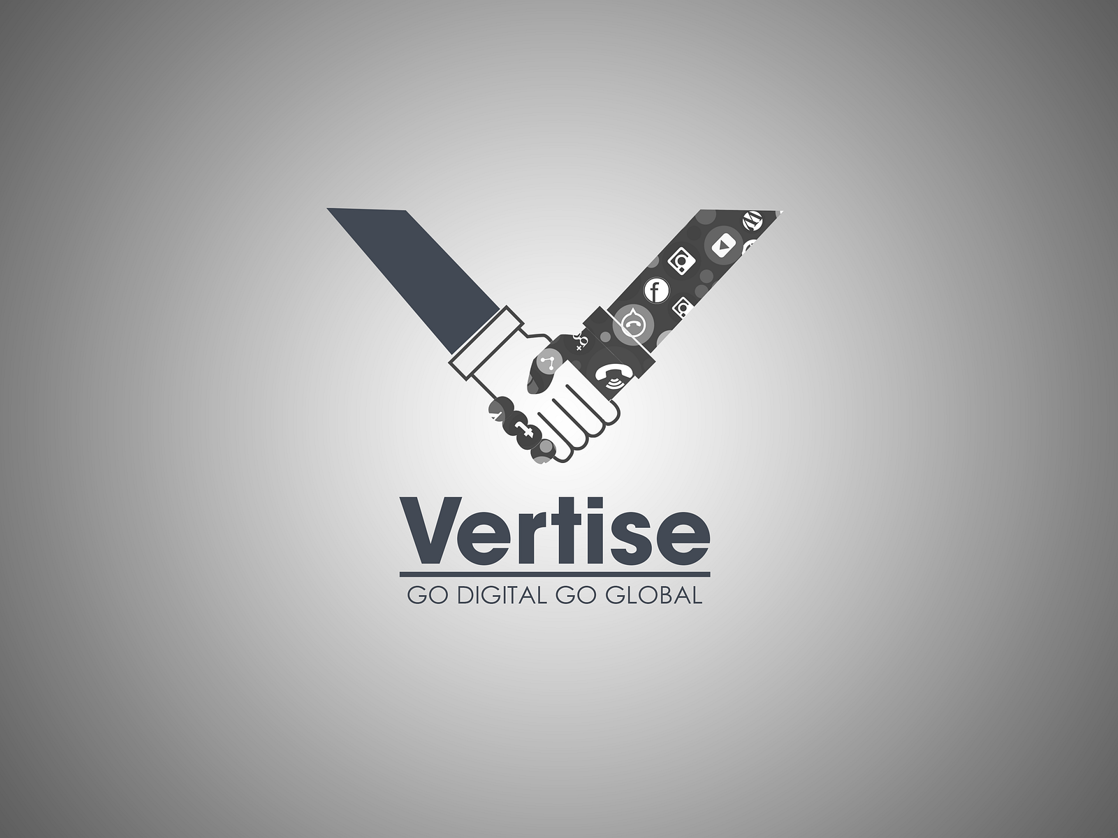 LOGO Vertise Media by Muhammad Aqib Javed on Dribbble