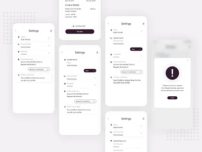 Settings Page UI Design designs, themes, templates and downloadable ...