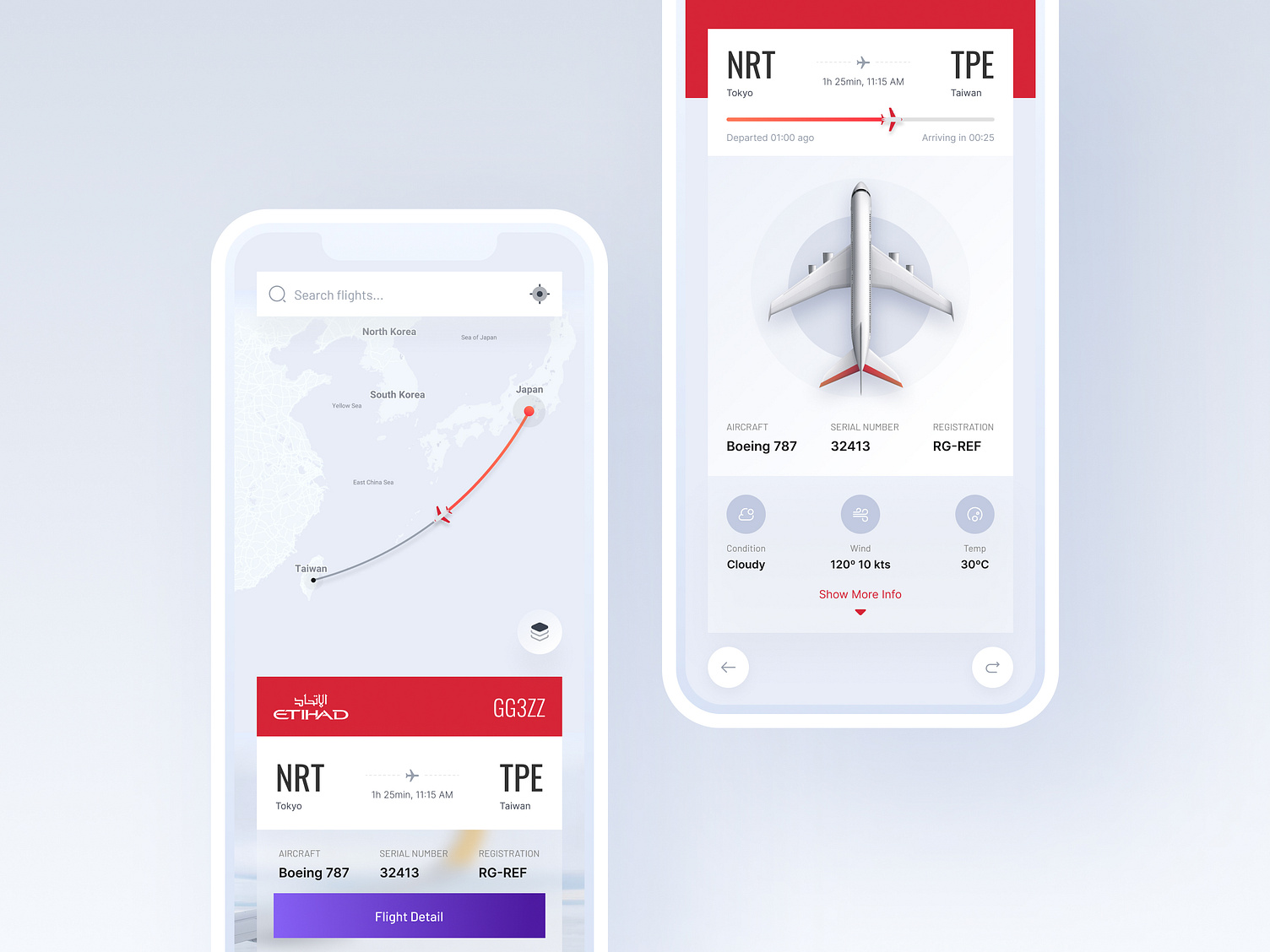 Flight Tracker App 🛩 by Rudi Tabuti for Indev on Dribbble