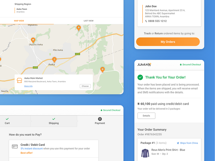 Jumia • Checkout Final Result by Pixelmatters on Dribbble