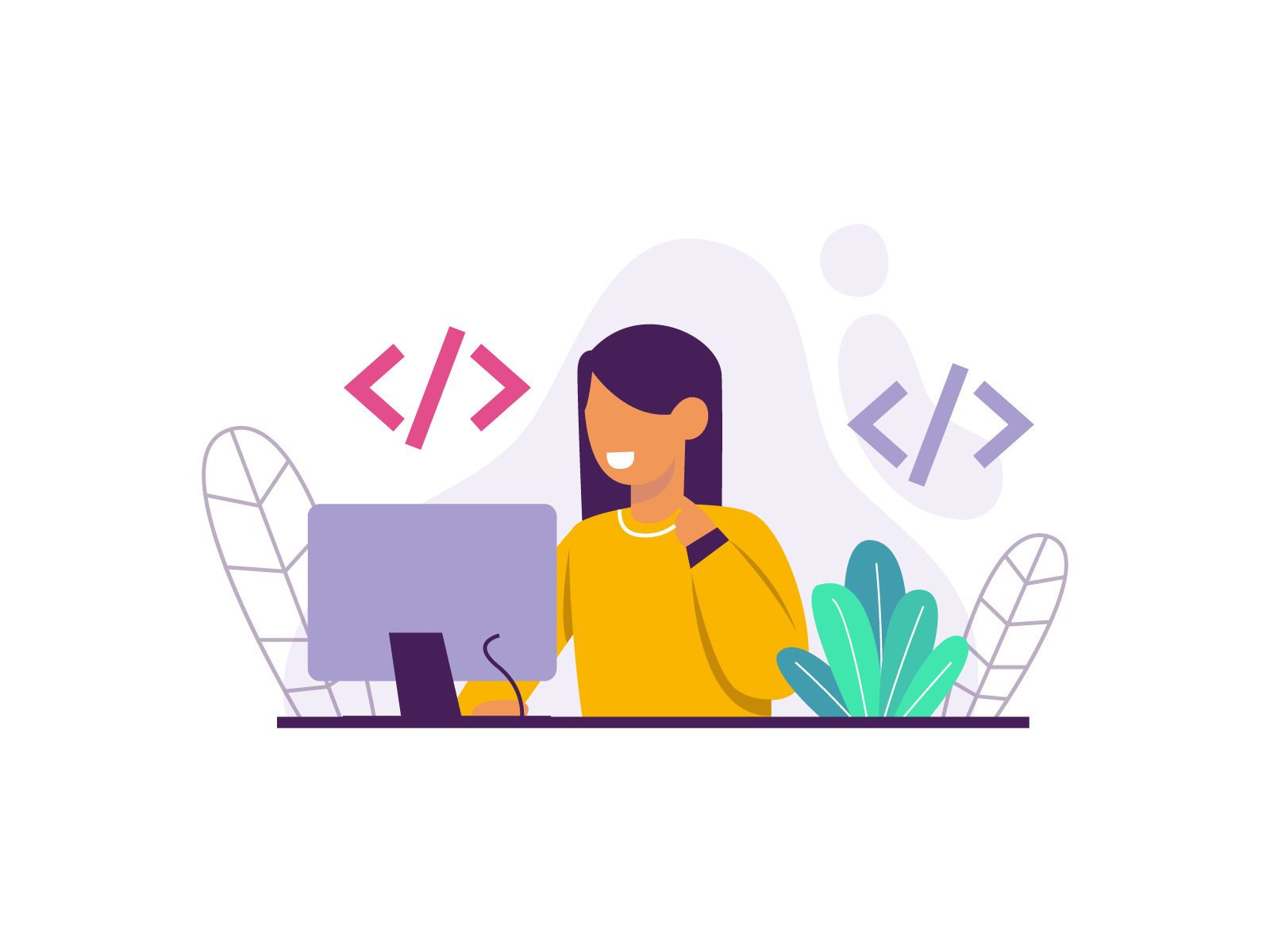 Individual programming illustration by FallenGraphic on Dribbble