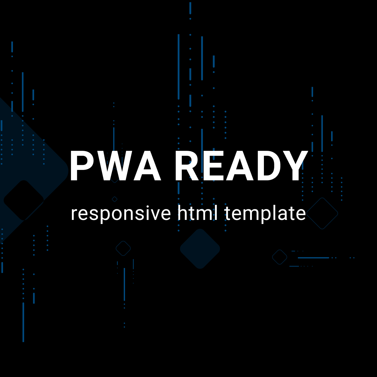 PWA ready responsive html template by Vadim on Dribbble
