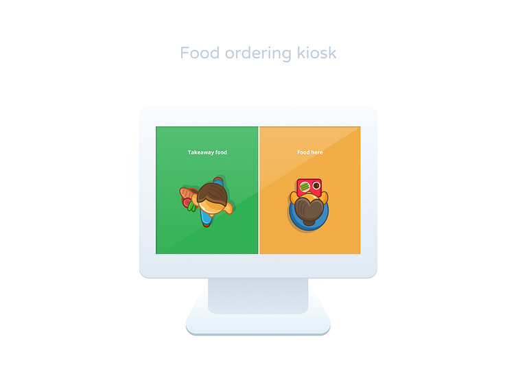 Food ordering kiosk by Rengised on Dribbble