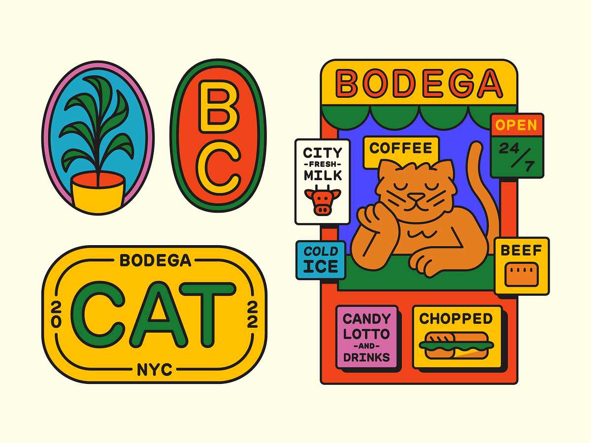 Bodega Cat pt.III by Damian Orellana on Dribbble