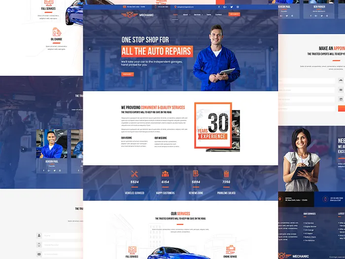 Mechanic Website designs, themes, templates and downloadable graphic ...