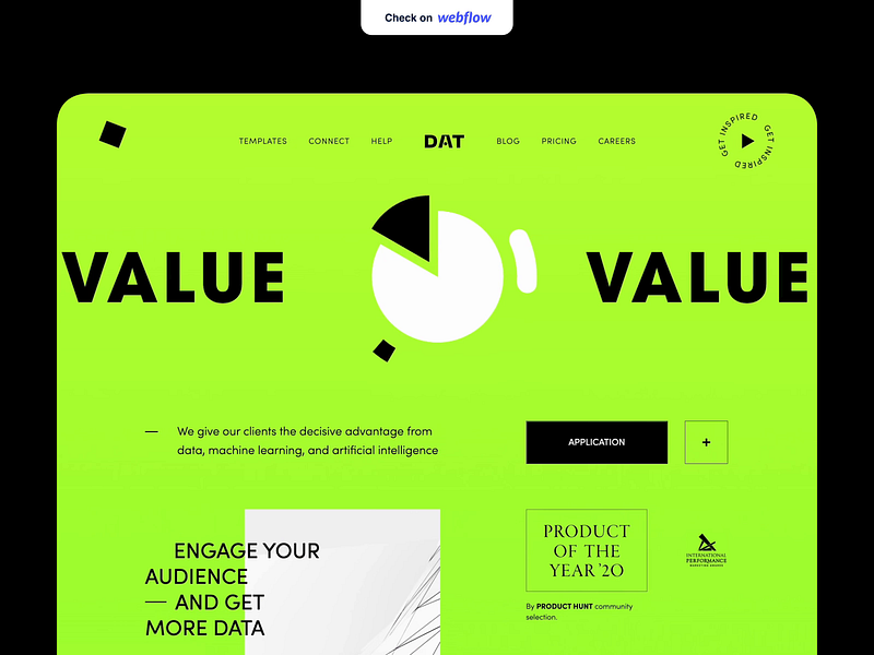 Browse thousands of Webflow images for design inspiration | Dribbble