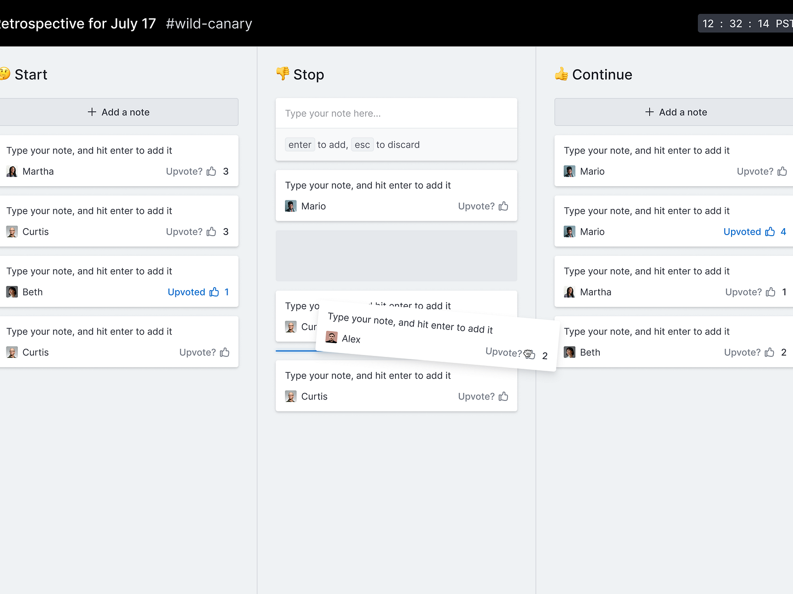 Start, stop, continue by Alex Price on Dribbble
