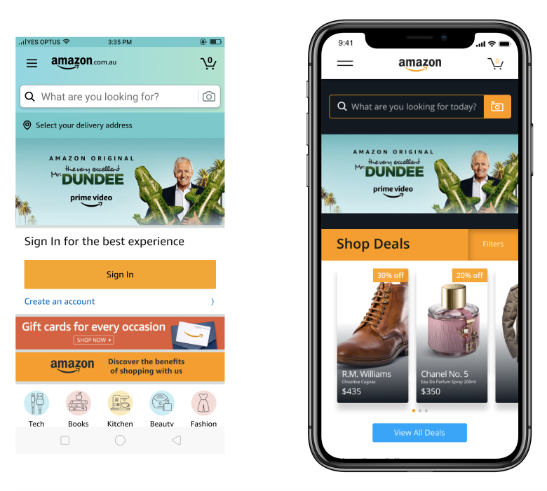 Amazon Home Page Redesign by Dante Campagnaro on Dribbble