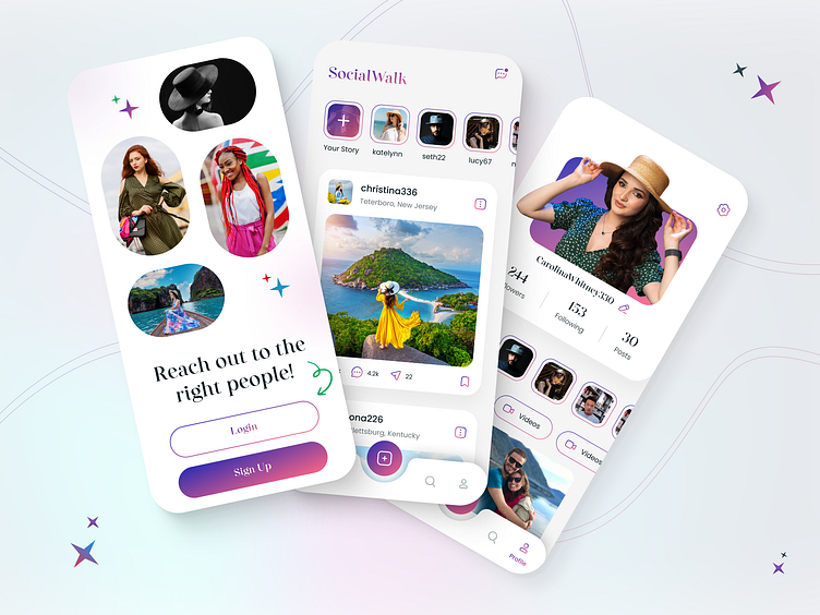 Social Media App Design by Codzgarage Infotech Pvt Ltd on Dribbble