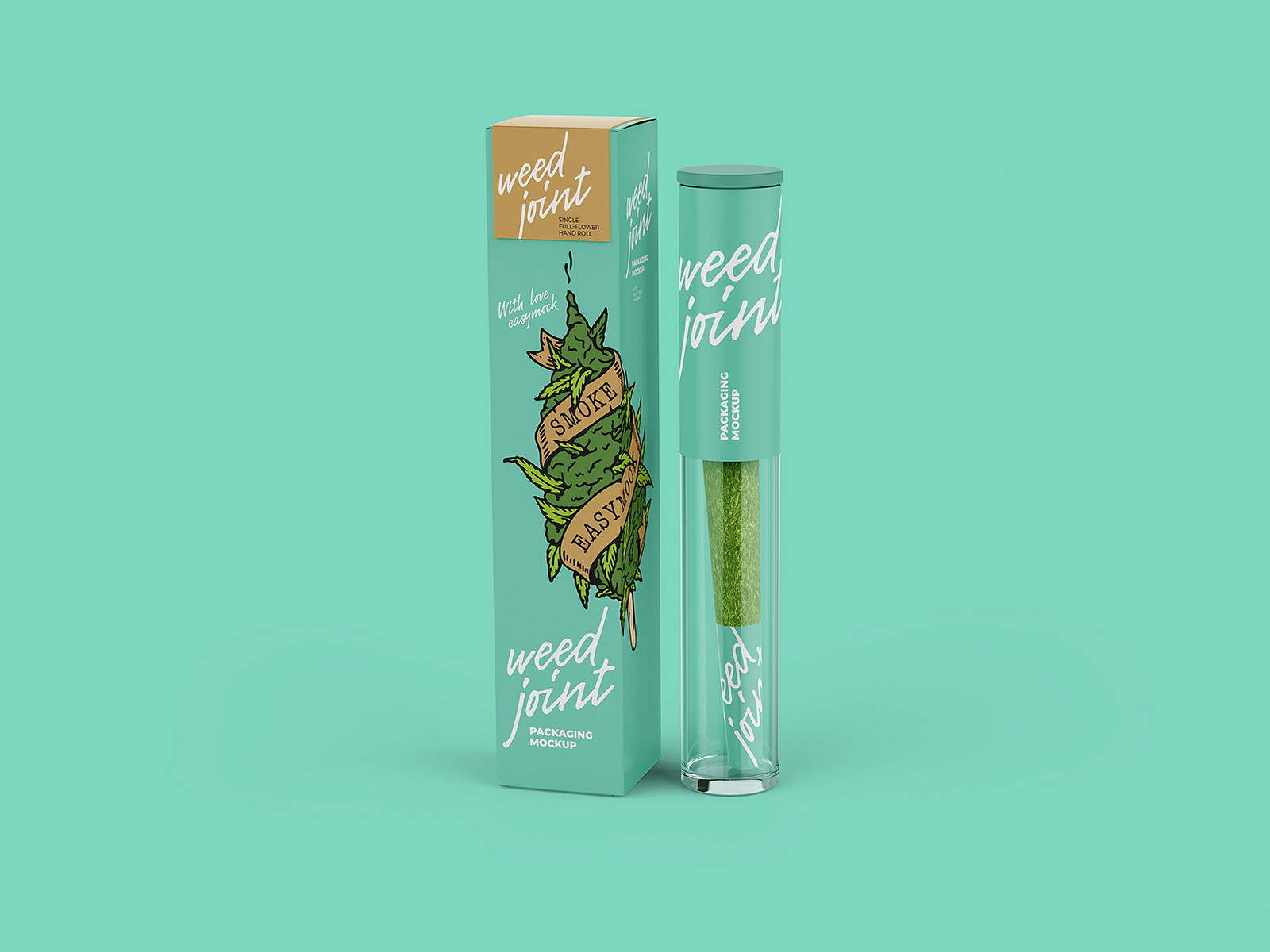 Weed Joint Pre Roll Packaging Mockup By Easymock On Dribbble weed-joint-pre-roll-packaging-mockup-by-easymock-on-dribbble