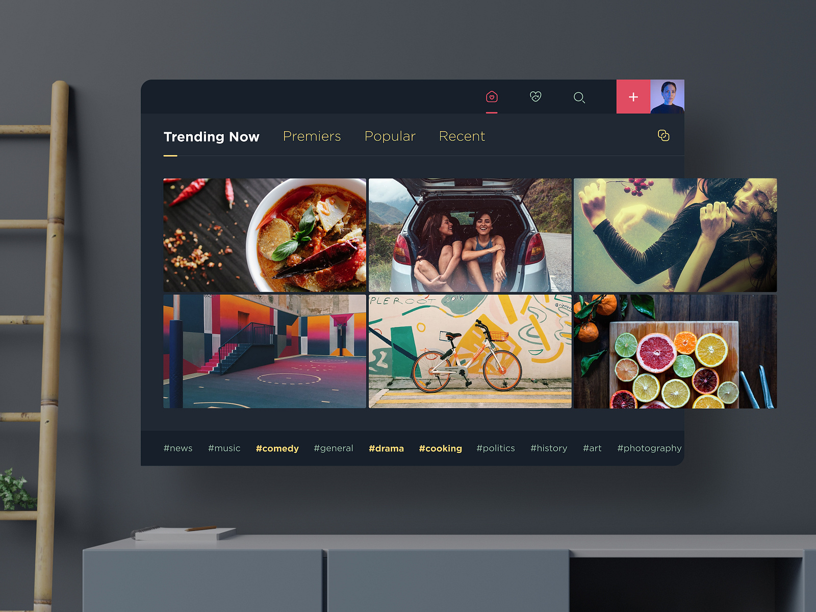 Netflix type UI design by Rit on Dribbble