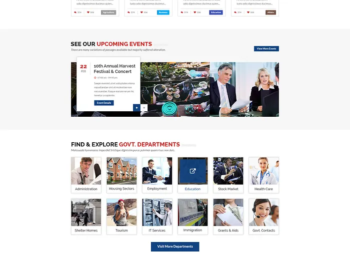 Government Website designs, themes, templates and downloadable graphic ...