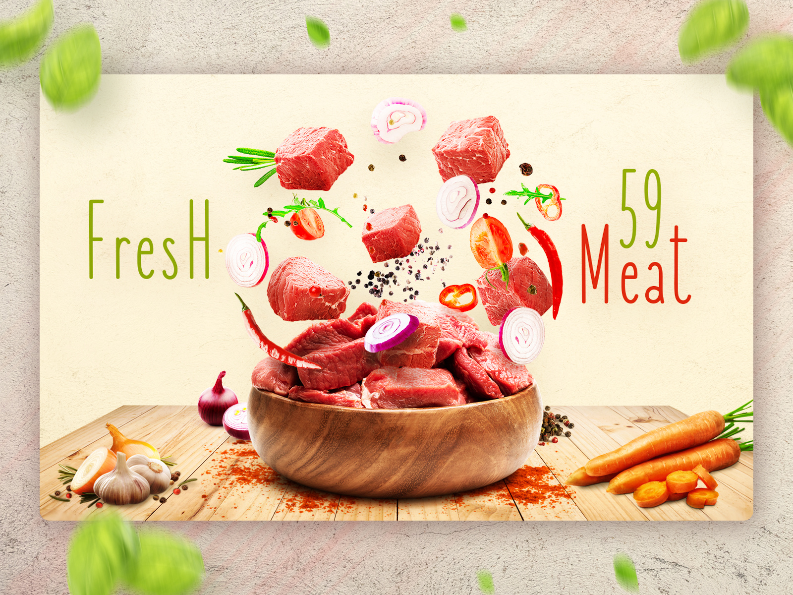 Fresh Meat Poster by Dmitriy Susak on Dribbble