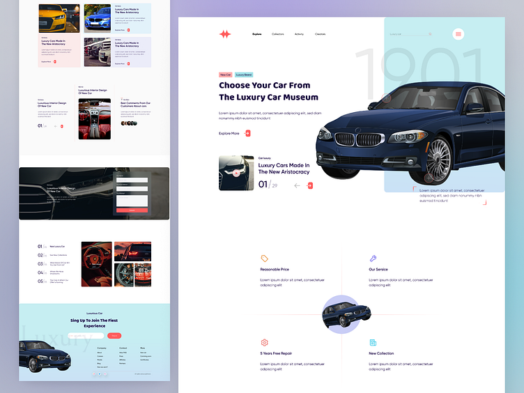 Car Landing page design by Aminul - UX/UI Designer for Troikagency - UX ...