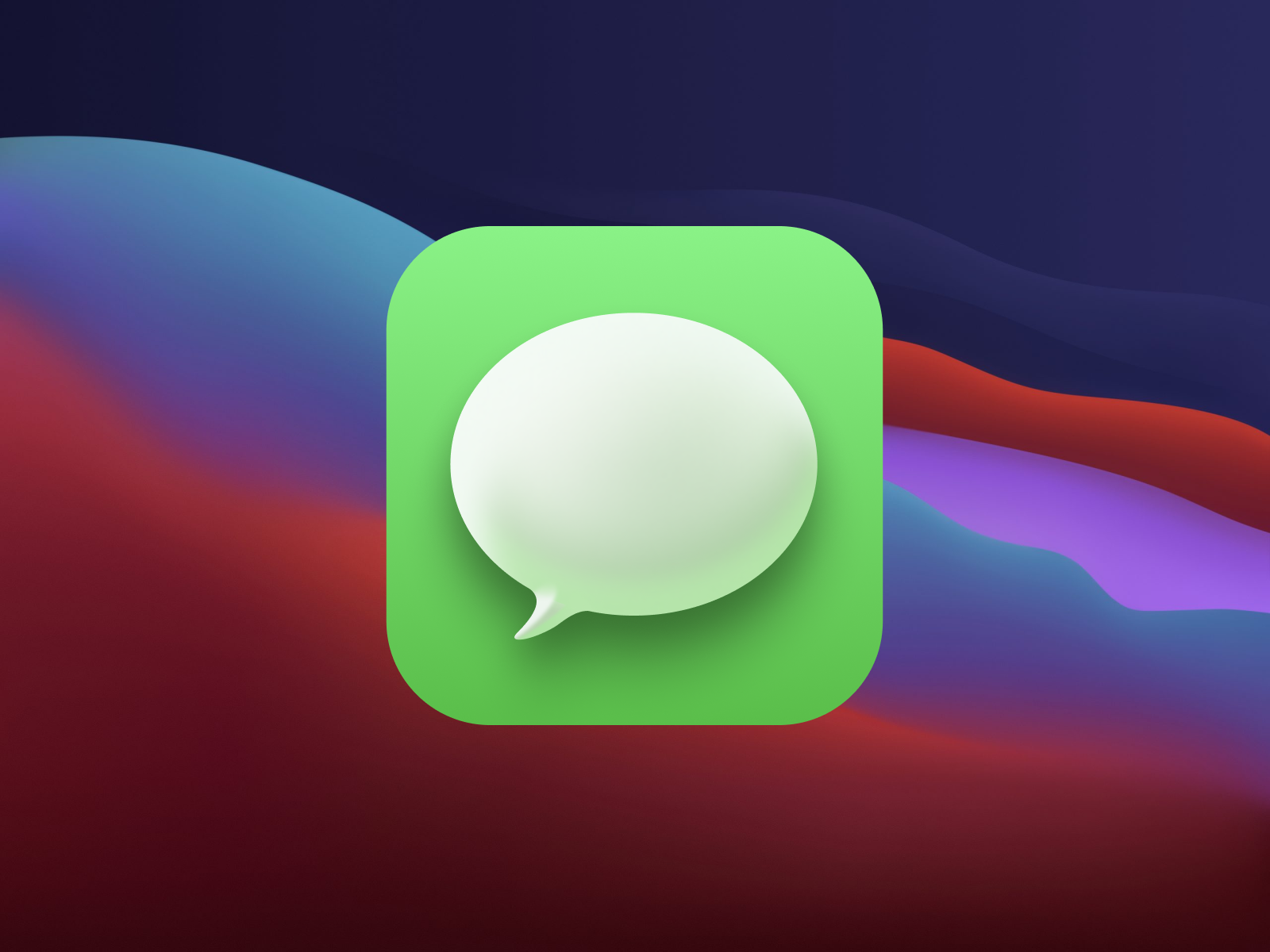 macOS Big Sur Messages Icon Recreated by Y-Dan Bui on Dribbble