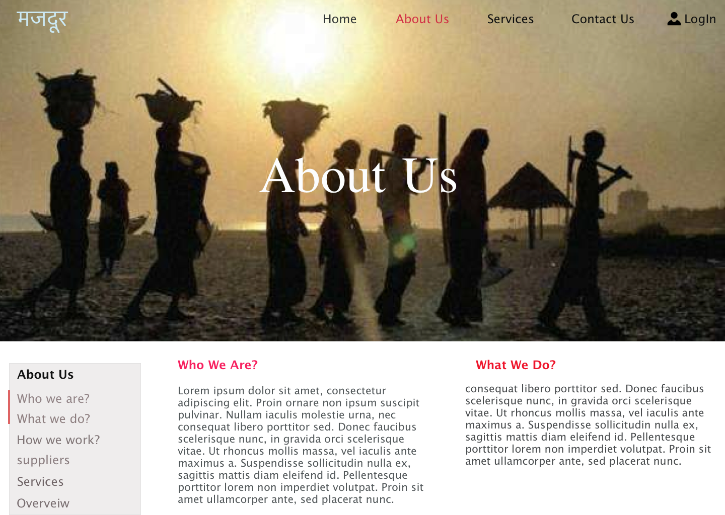 'About Us' page design for an website aplication by shivani singh on ...