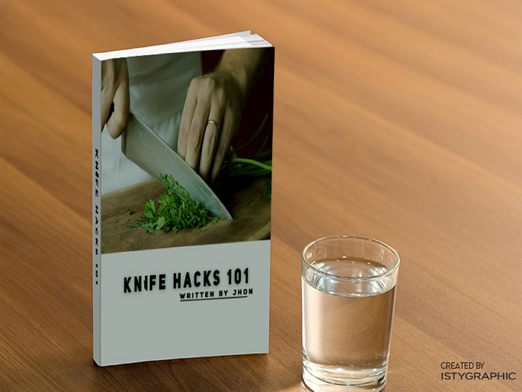 knife hacks 101 | Simple Clean Book Cover Design by Abdur Rahman Isty ...