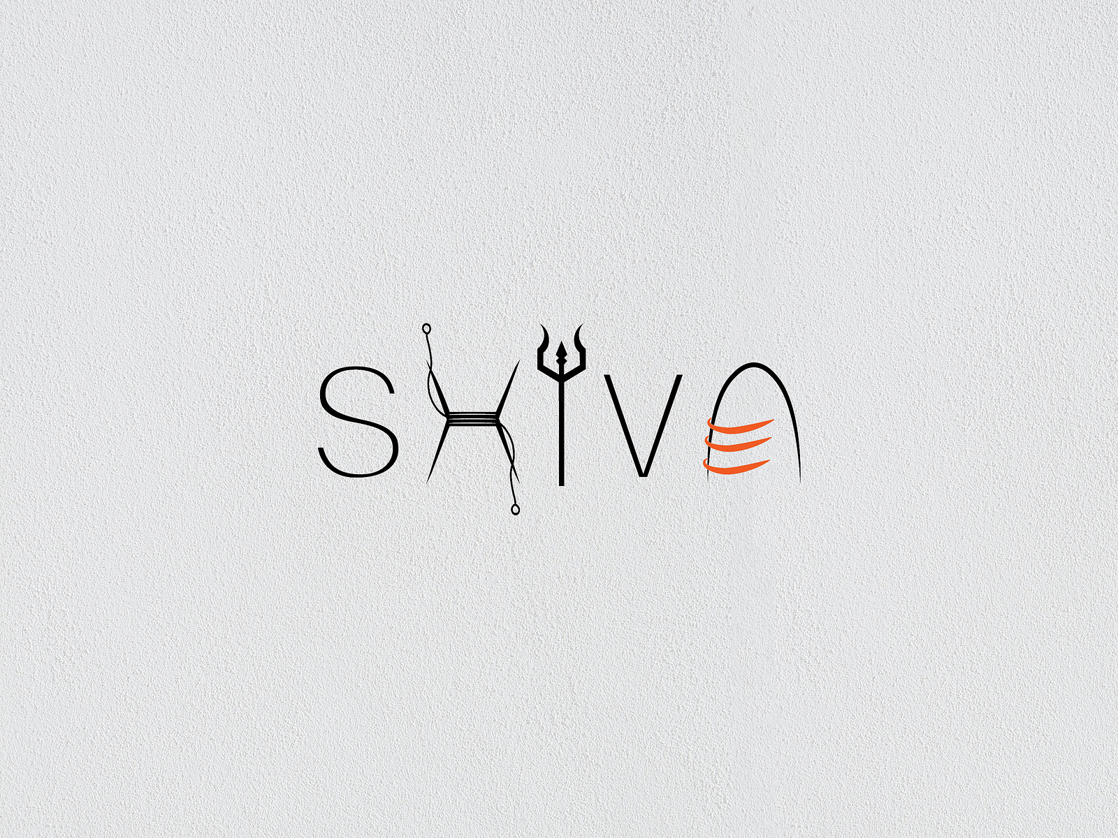 SHIVA word typography by Gururaj koni on Dribbble
